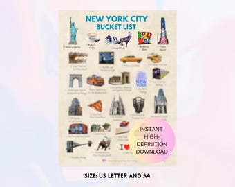 Printable New York City MOMA Museum Scavenger Hunt | NYC To-do List ...