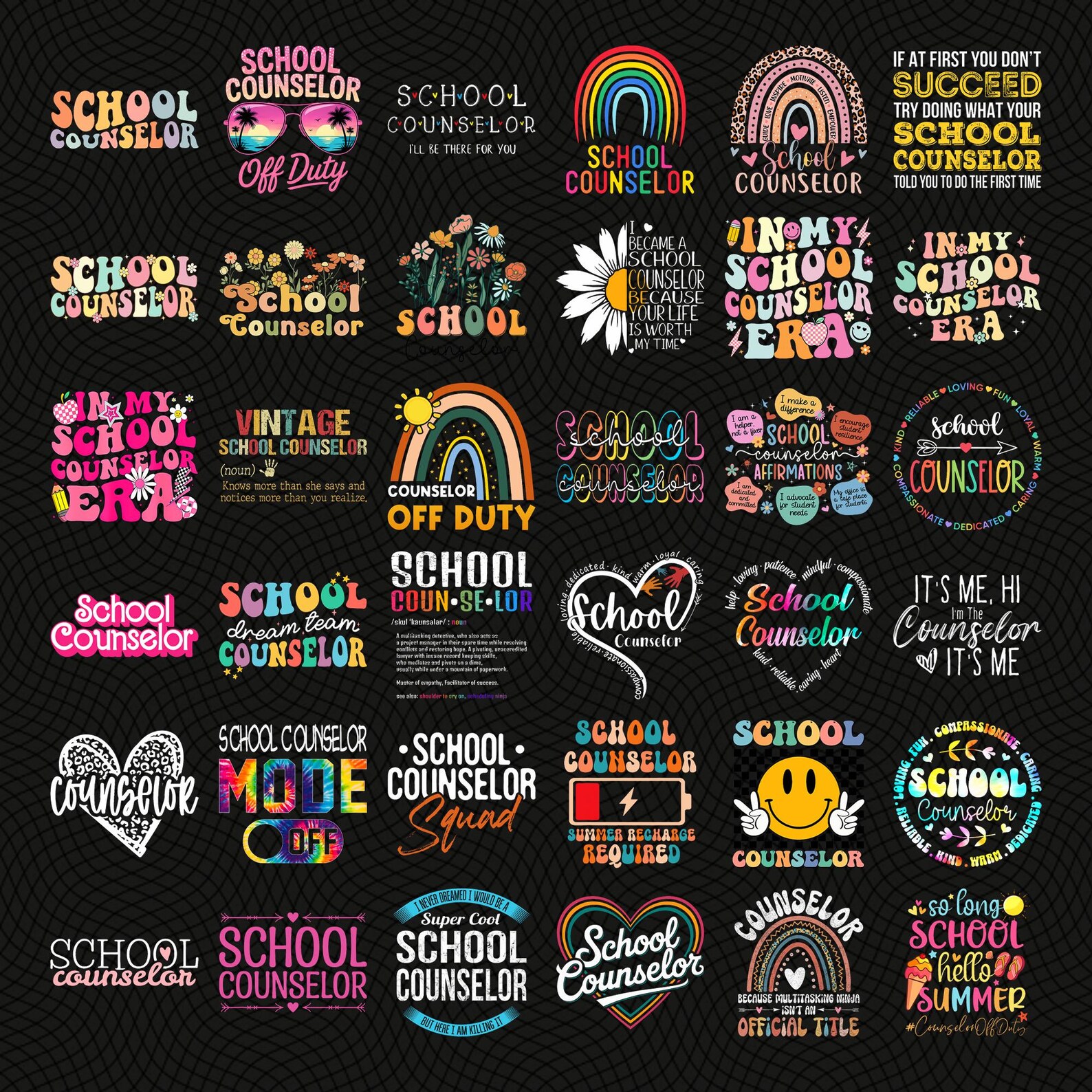 School Counselor Png File Bundle, Counselor Png Back to School ...