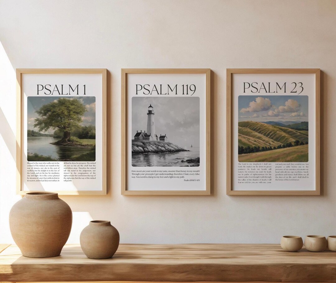 Christian Gallery | Psalms 23 Scripture | Bible Verse Wall Art | Psalm ...