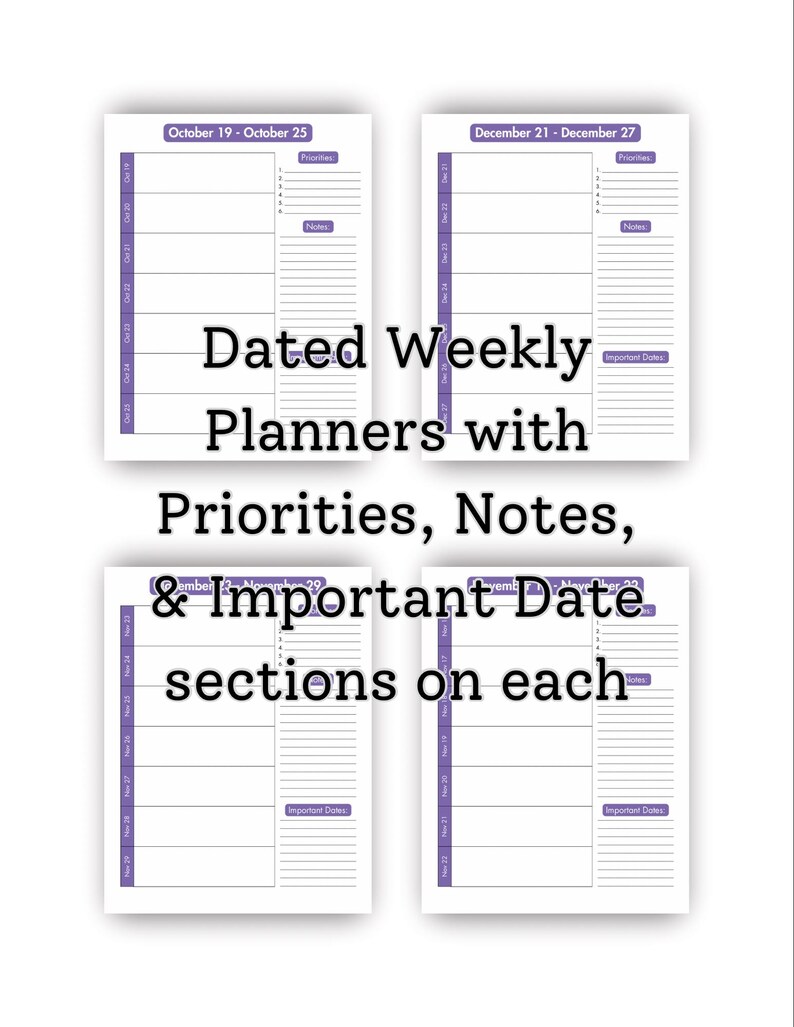 2025-2026 Teacher Planner Printable | Personalized Cover, Fonts ...