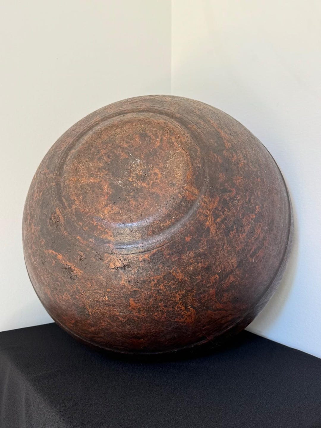 18th Century American Turned Burl Wood Bowl | Antique Elm or Ash Dough ...