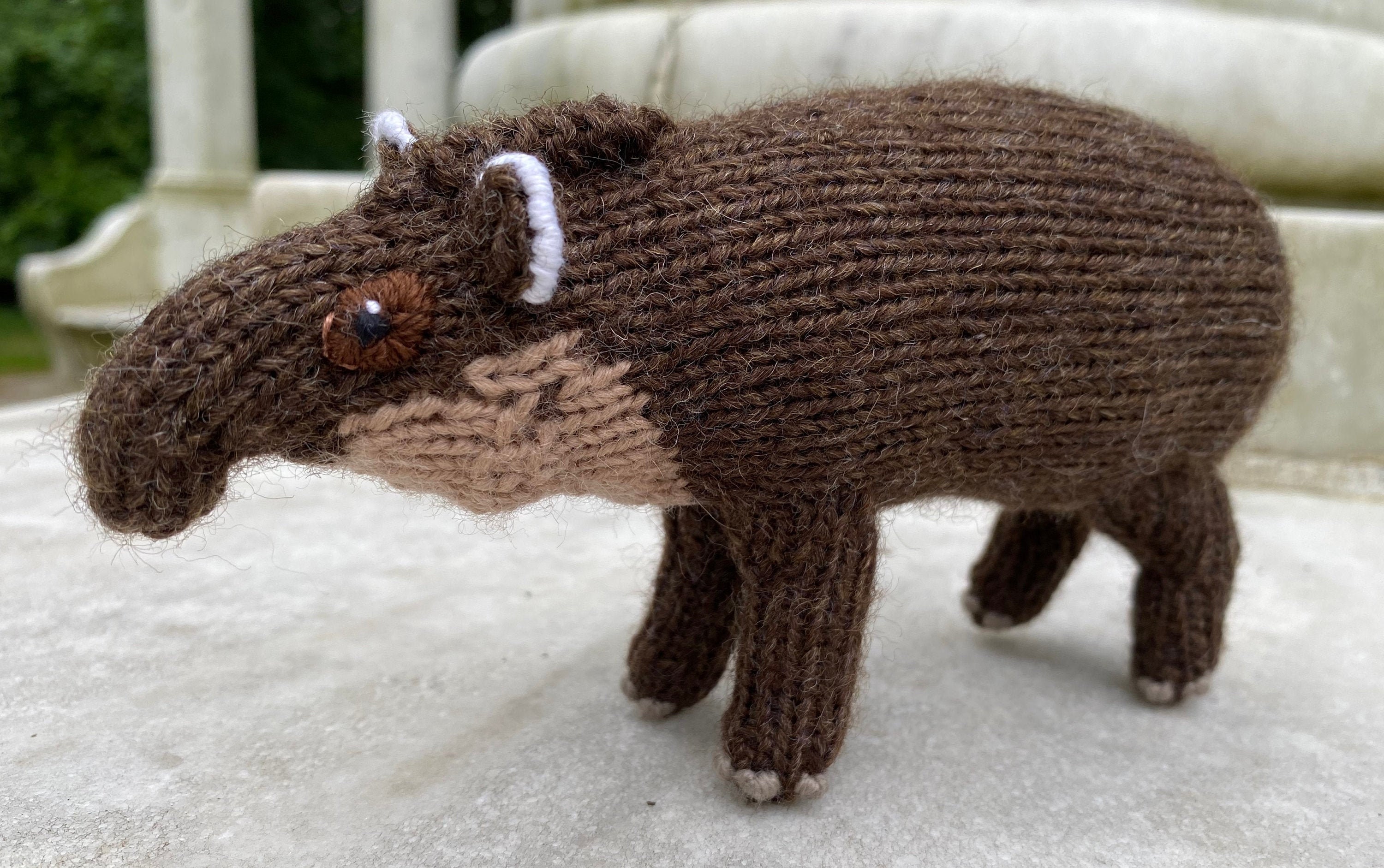 Baird's Tapir and Lowland Tapir Knitting Pattern DIGITAL - Etsy