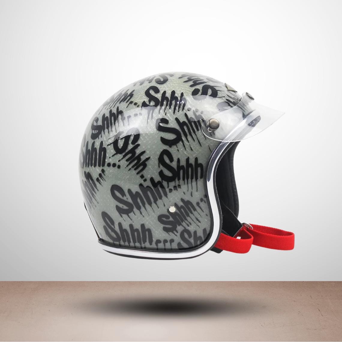 Slimhead 500TX Custom SHHH Helmet Handmade Retro Vintage Motorcycle for ...
