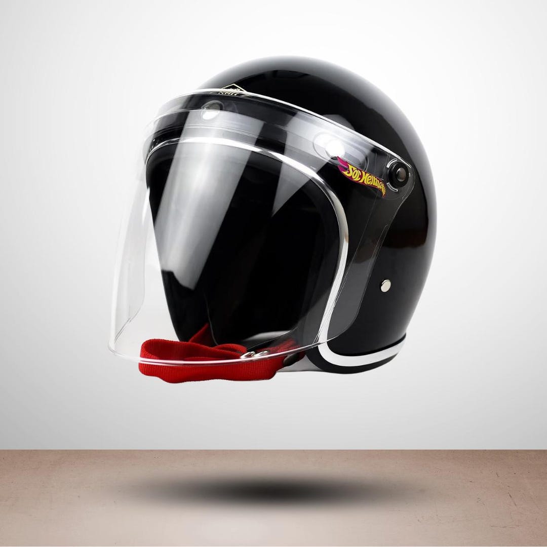 Handmade Slimhead 500TX Helmet Custom Win Syndicate Design Retro Bobber ...