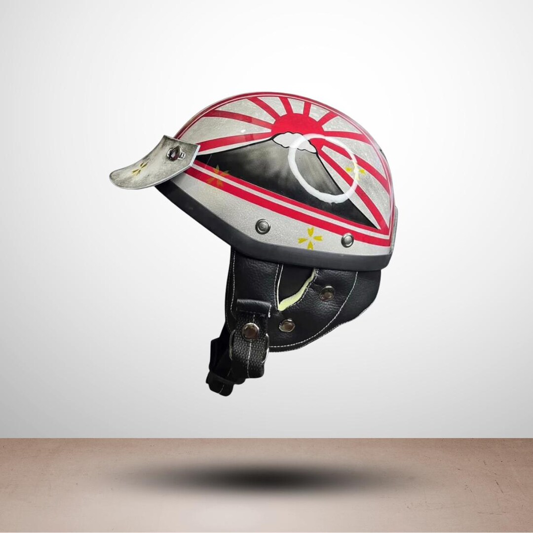 Helmet Custom Chip Shorty Handmade Retro Vintage Motorcycle Helmet for ...