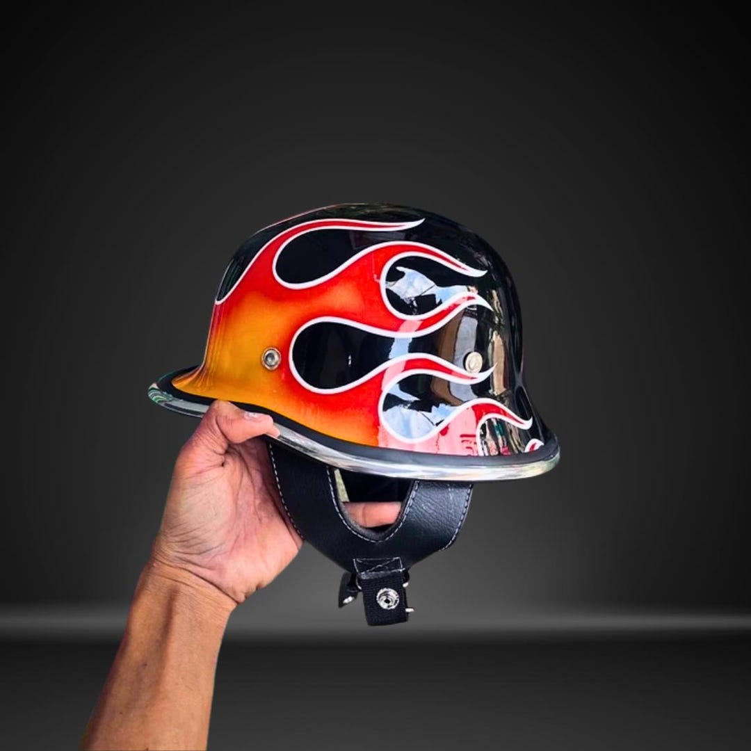 Custom Chips Style Motorcycle Helmet Handmade Retro Bobber Chopper - Etsy