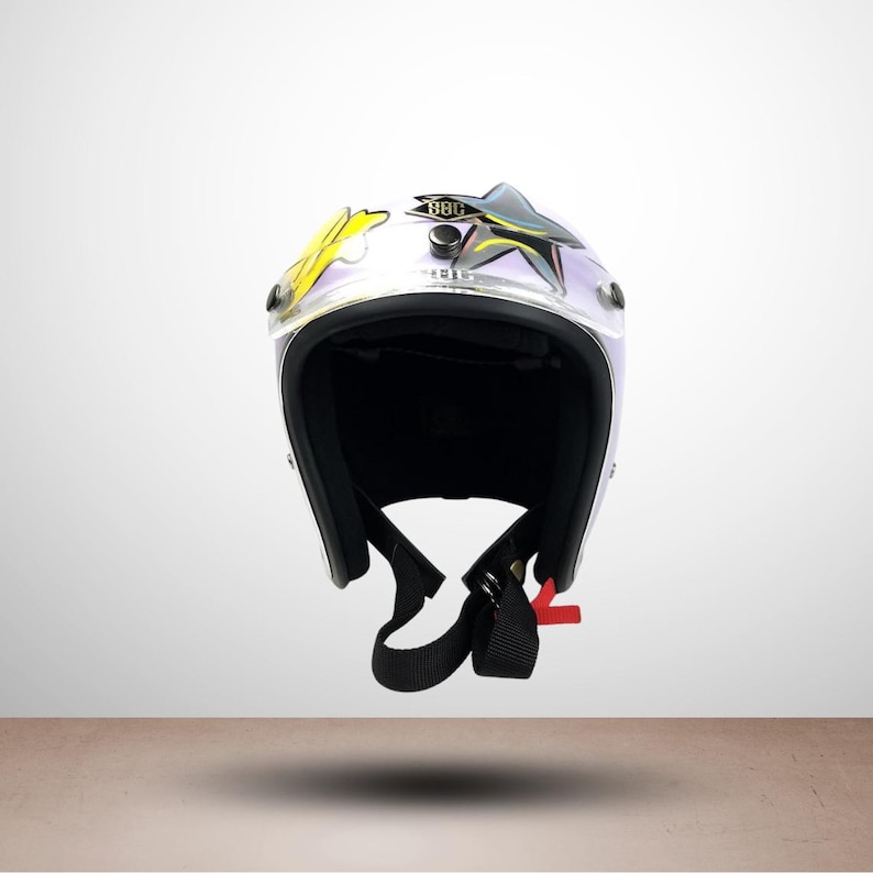 Slimhead 500TX Custom Design Motorcycle Helmet Retro Handmade for ...
