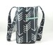 Dark Gray Arrow Tote Purse Double Strap Bag Open Top Purse - Etsy