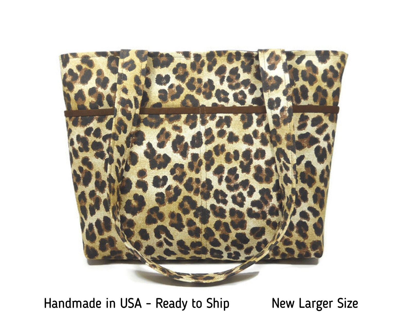 Leopard Tote Purse Double Strap Shoulder Bag Open Top Purse - Etsy