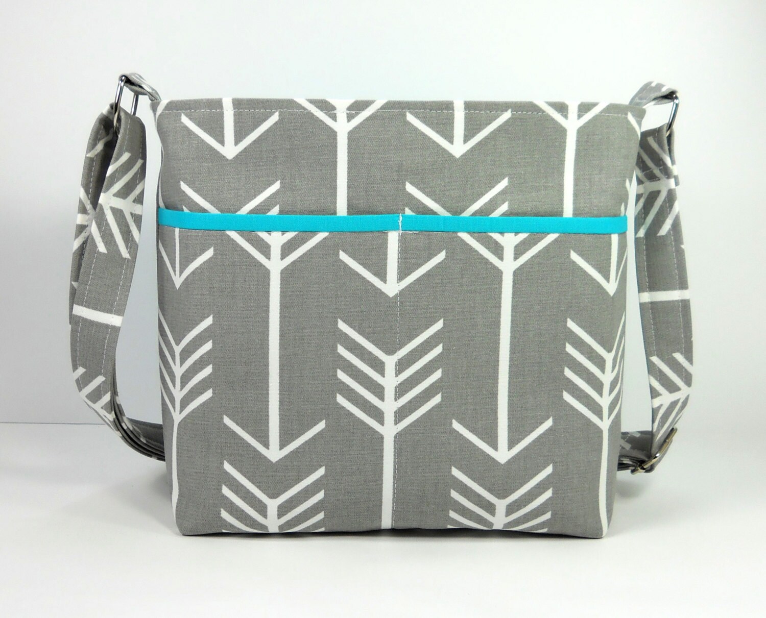 Gray Arrow Purse Small Messenger Bag for Women Handmade Gray - Etsy