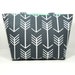Dark Gray Arrow Tote Purse, Double Strap Bag, Open Top Purse, Medium ...
