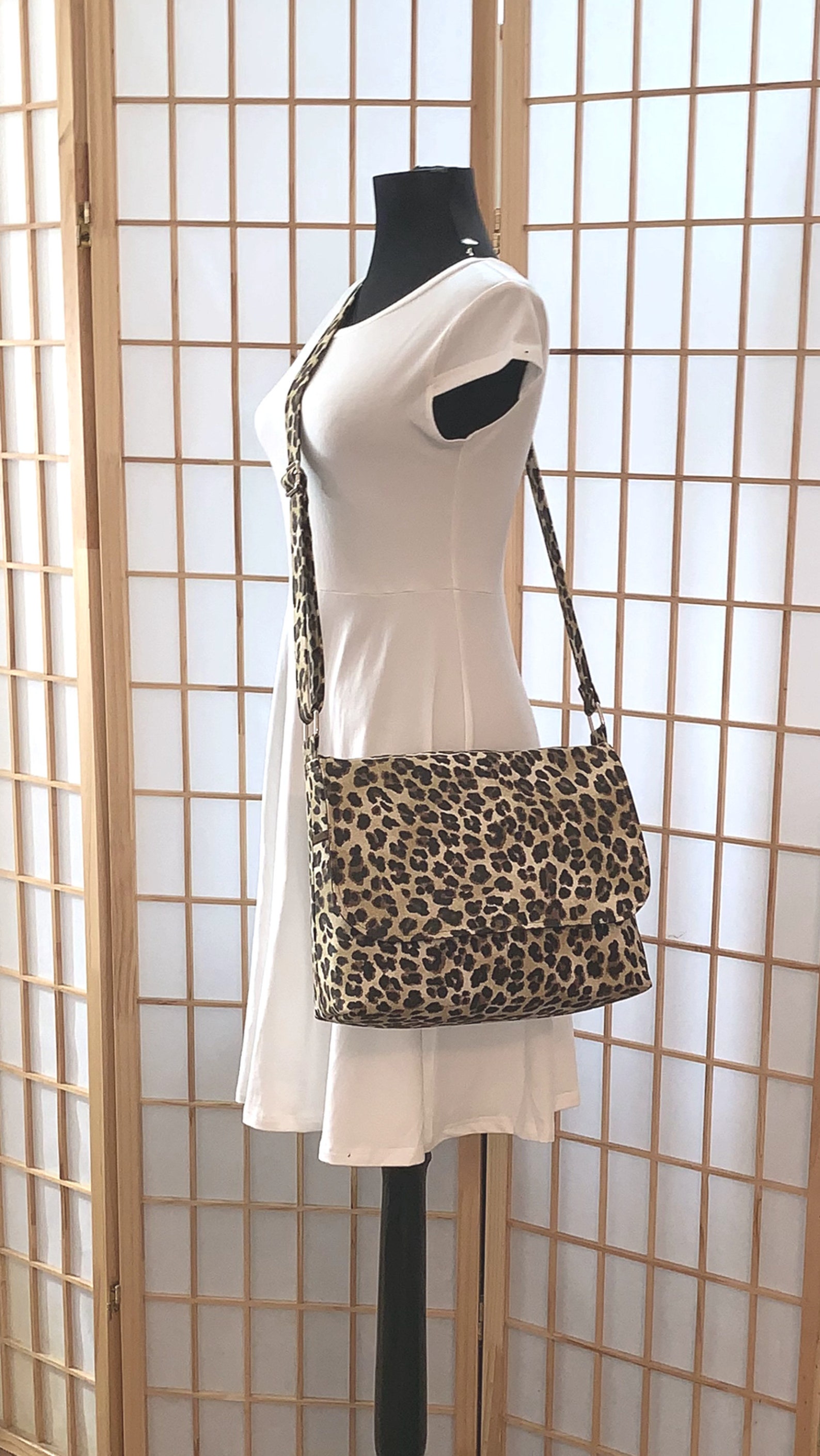 Leopard Print Crossbody Purse Women's Messenger Bag - Etsy