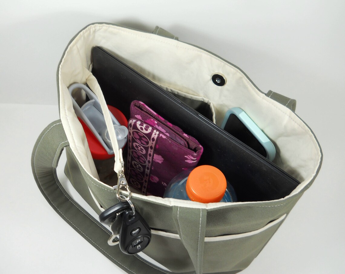 Dark Gray Arrow Tote Purse Double Strap Bag Open Top Purse - Etsy