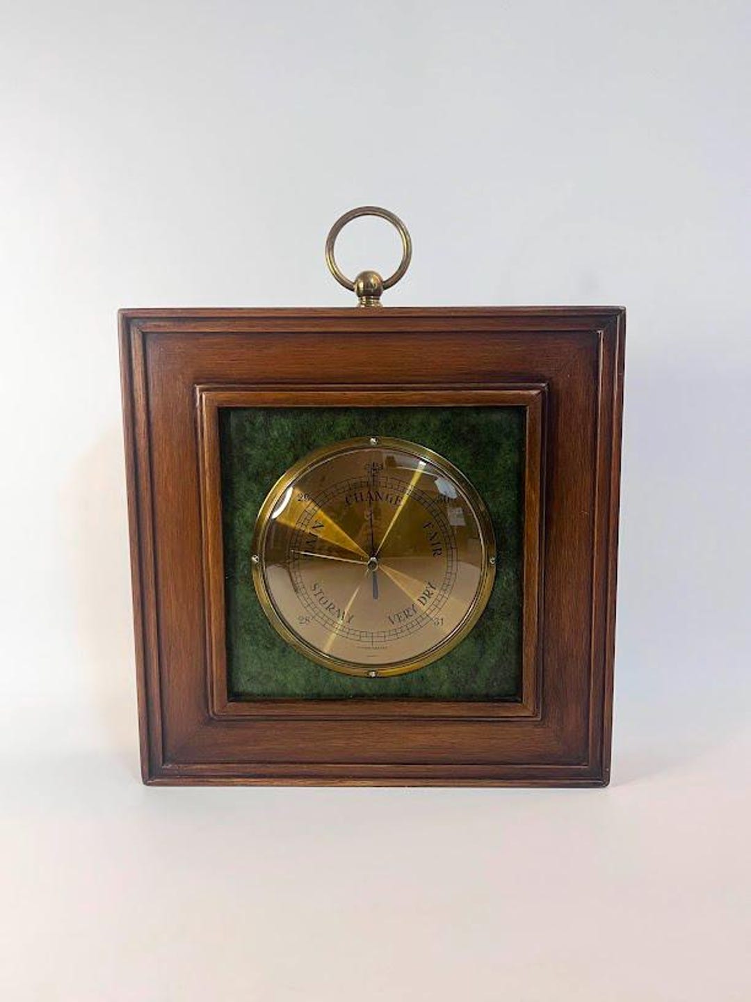 13.5" Vintage German Wall Thermometer Humidity and Weather Meter ...