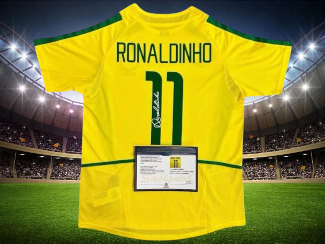 Signed Ronaldinho Brazil 2002 Shirt (signature) - Etsy