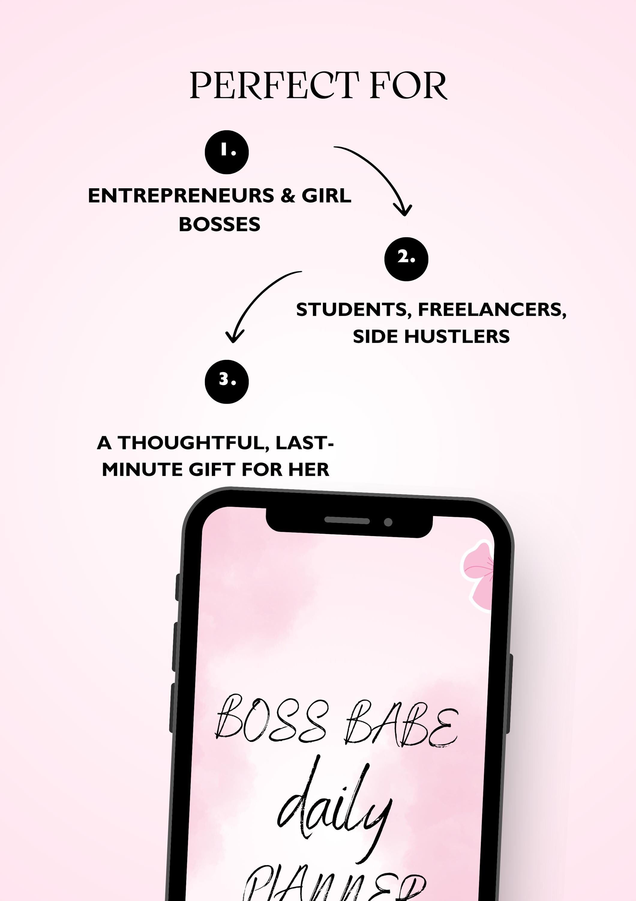 Boss Girl Daily Planner Printable – Digital Download,digital Planner ...