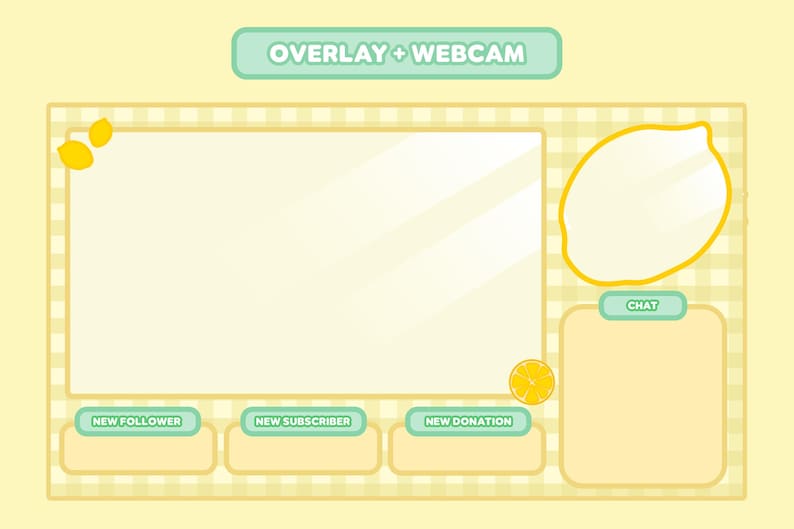 Cute Background for Twitch Streaming, Cozy Gingham Overlay, Twitch ...