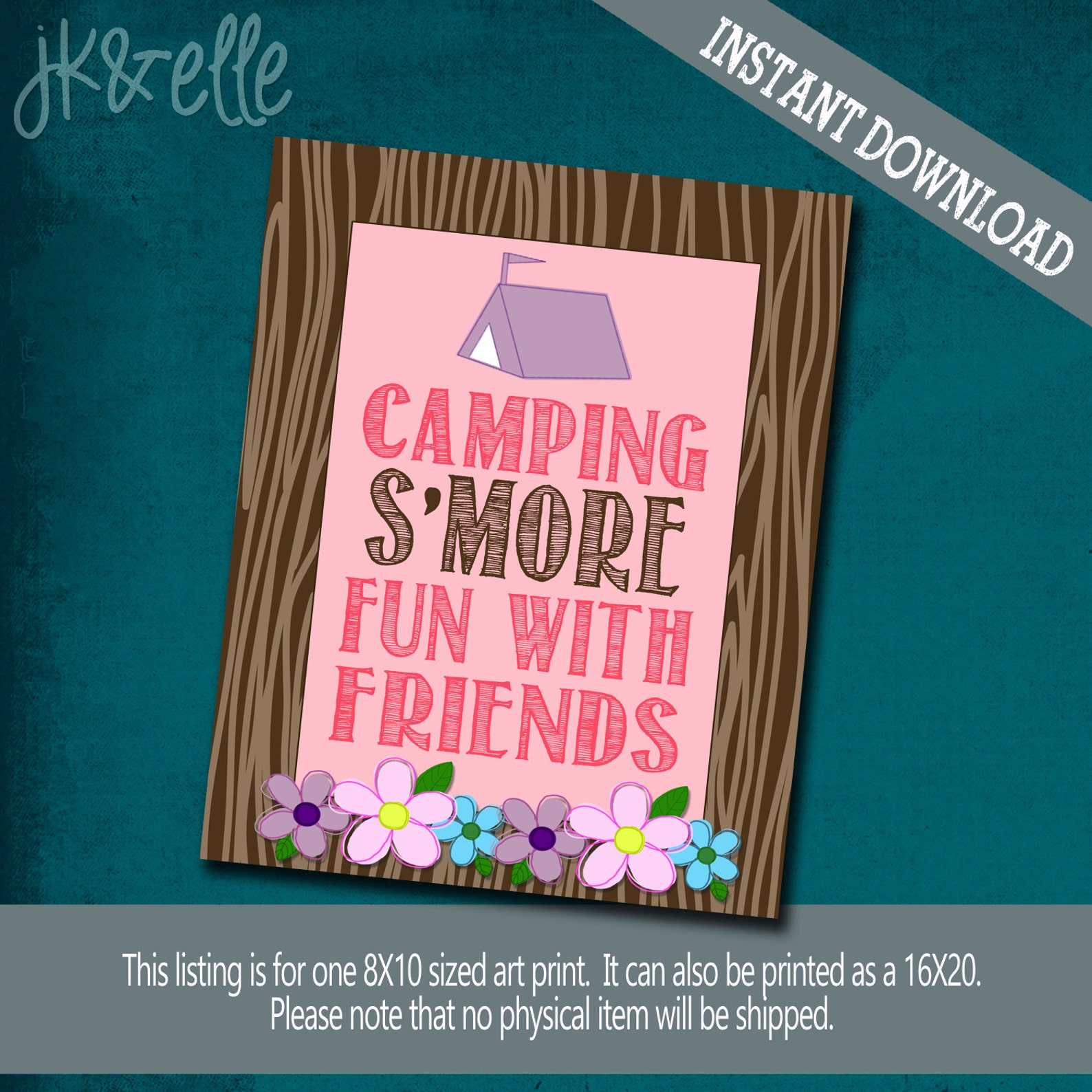 Camping S'more Fun With Friends Sign for a Glamping or Camping Party - Etsy