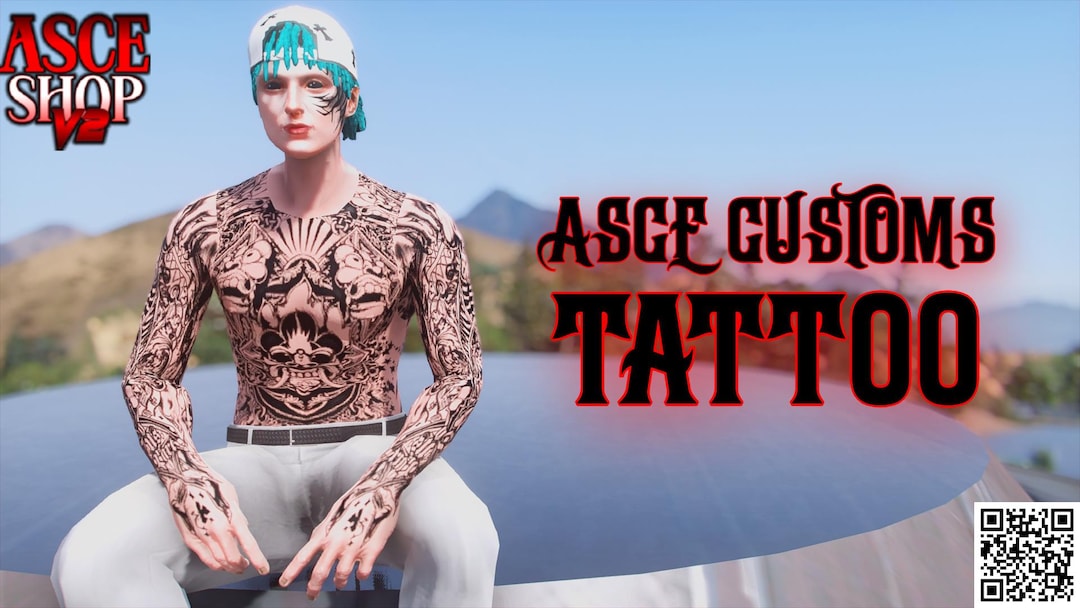 GTAV/FIVEM: Asce Shop Tattoo Bestseller | Male | Tribal Bear | Chest ...