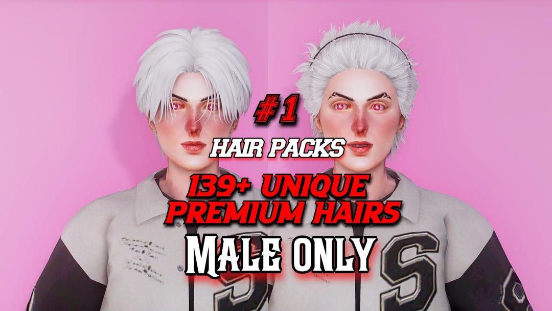 Fivem Ready Male Hair Pack #1 130+ HD Hairstyles - Etsy Canada