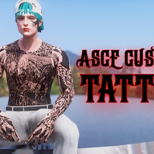 GTAV/FIVEM: Asce Shop Tattoo | Male | Clown V2 | Chest Hair | Skin ...