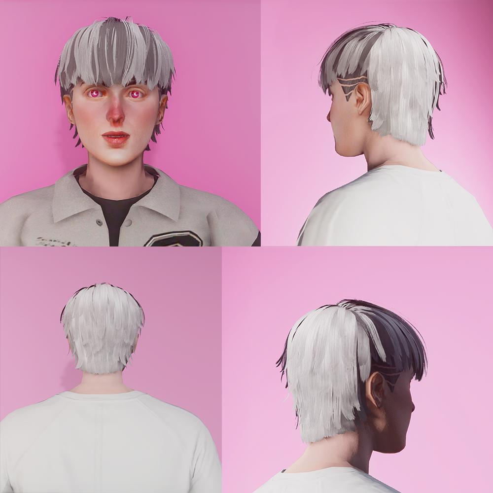 GTAV/FIVEM: Asce Shop Premium Hair Packs Two Tone V1 | Mullet Hair ...