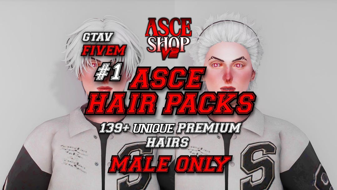 Fivem Male Hair Pack #1 : 130+ HD Custom Styles - GTARP Stream City ...