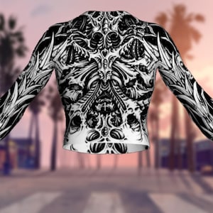 Fivem Tattoo Skull Male | Chest Hair | Gta V - Etsy