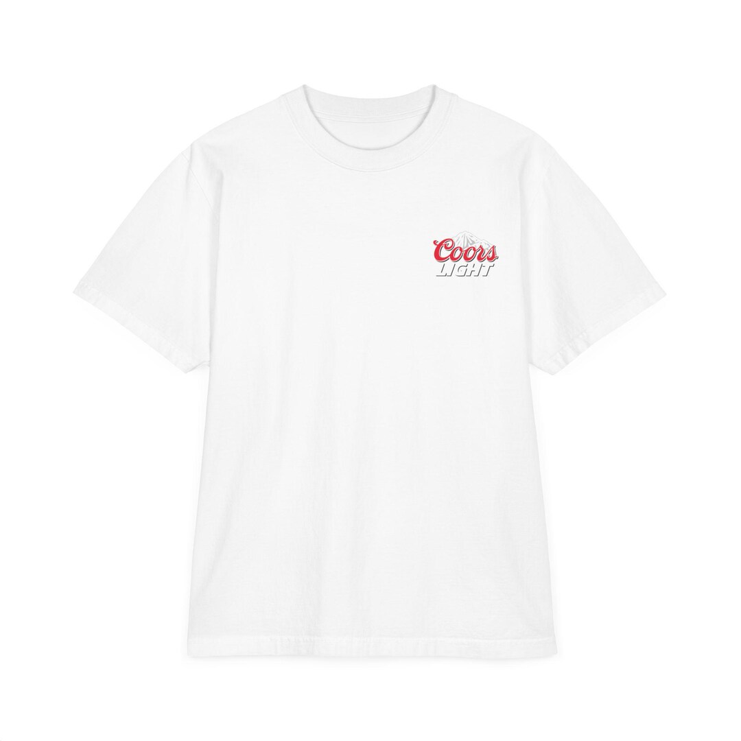 Coors Light Shirt, Drop-shoulder Tee, Casual Graphic Top, Brewery ...
