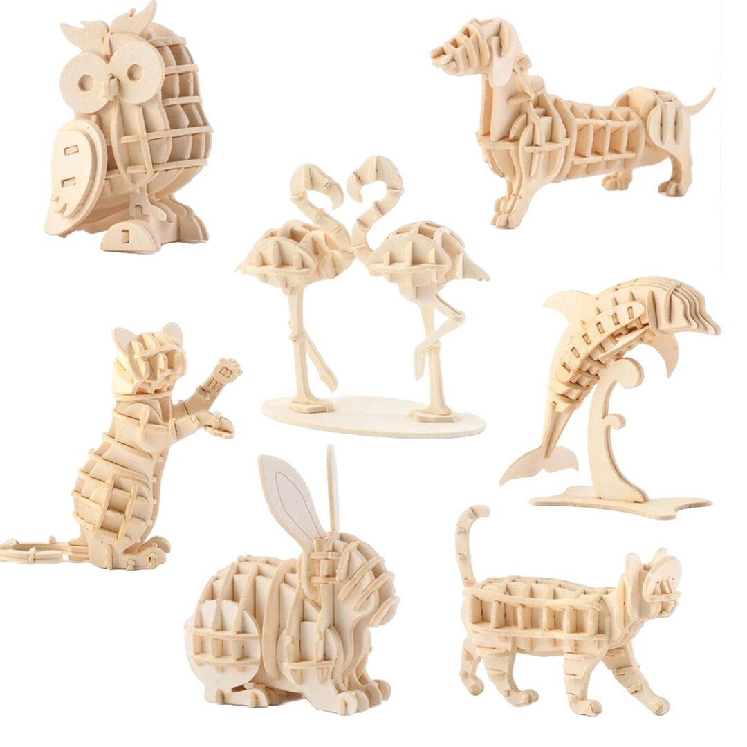 DIY 3D Handmade Animal Figurines Custom Sculptures & Wildlife Models ...