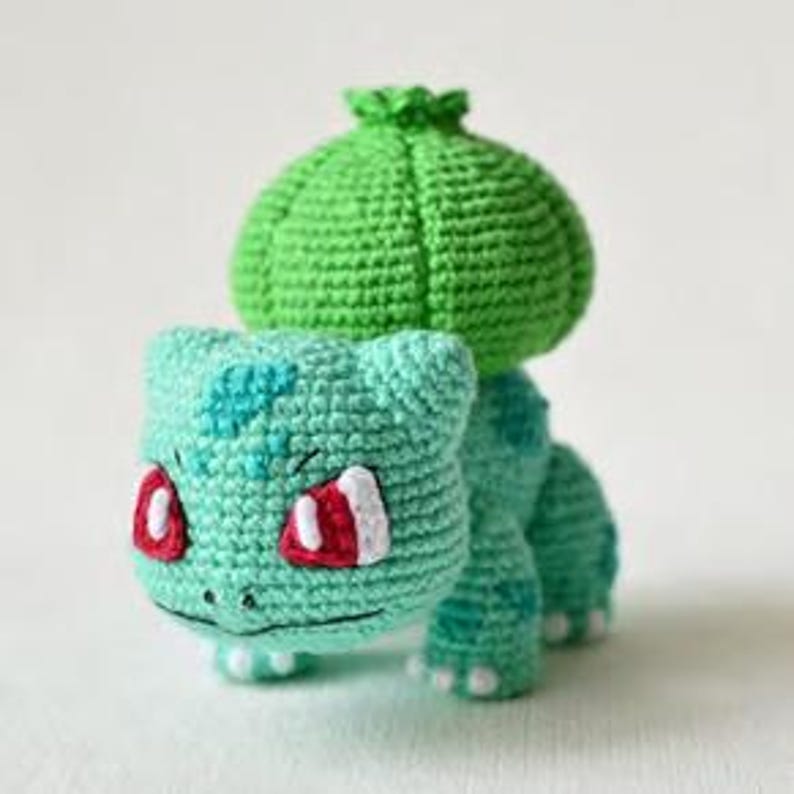 Bulbasaur Crochet Pattern PDF – Cute Amigurumi Pokémon Plushie – Easy ...