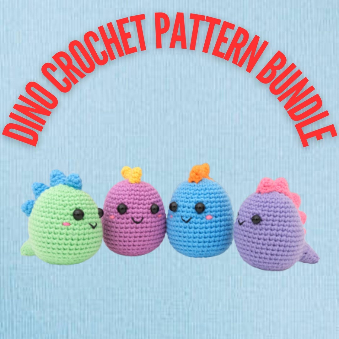 Dinosaur Jurassic World No Sew Crochet Pattern, No Sew Amigurumi ...