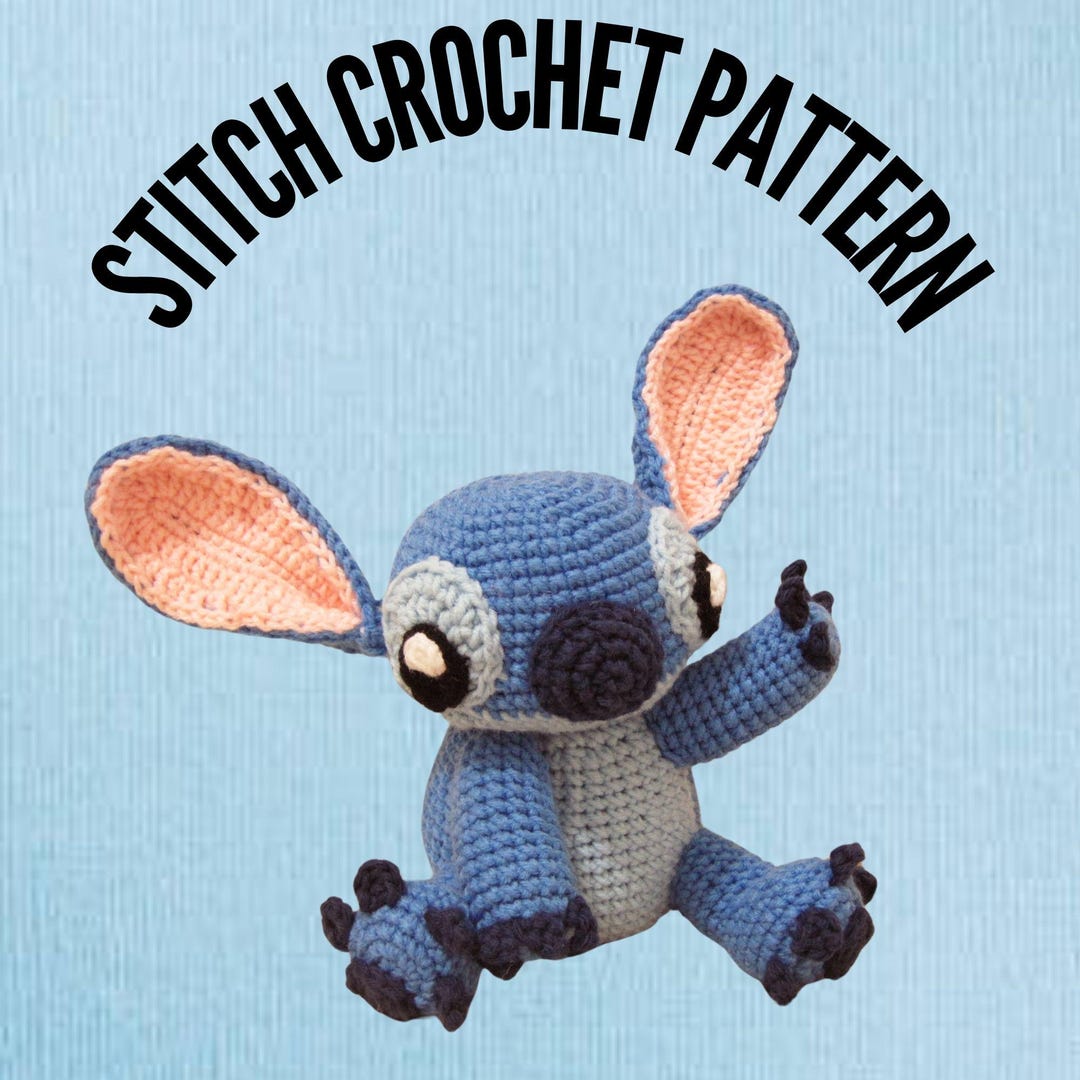 Blue Stitch Amigurumi ,cute Stitch Character Crochet PDF Pattern ...