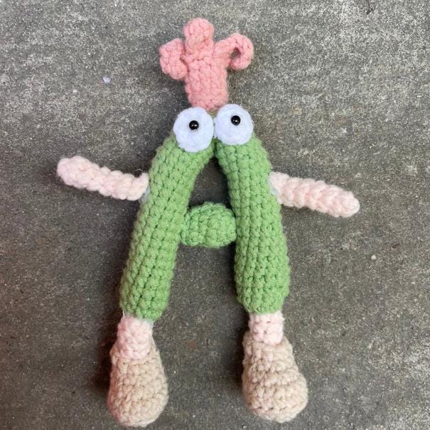 Alphabet Keychain Crochet Pattern, Alphabet Keychain Amigurumi Pattern ...