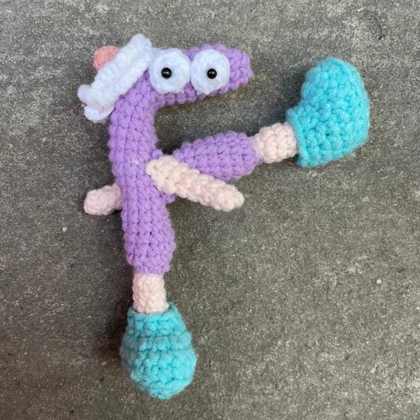 Alphabet Keychain Crochet Pattern, Alphabet Keychain Amigurumi Pattern ...