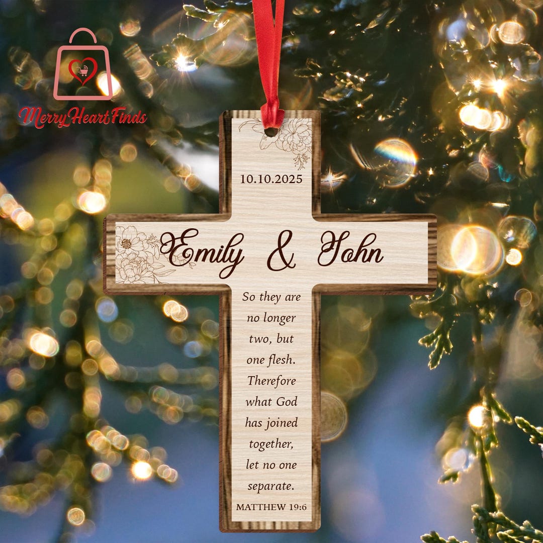 Christian Wedding Cross Wooden Christian Gifts, Christian Engagement ...