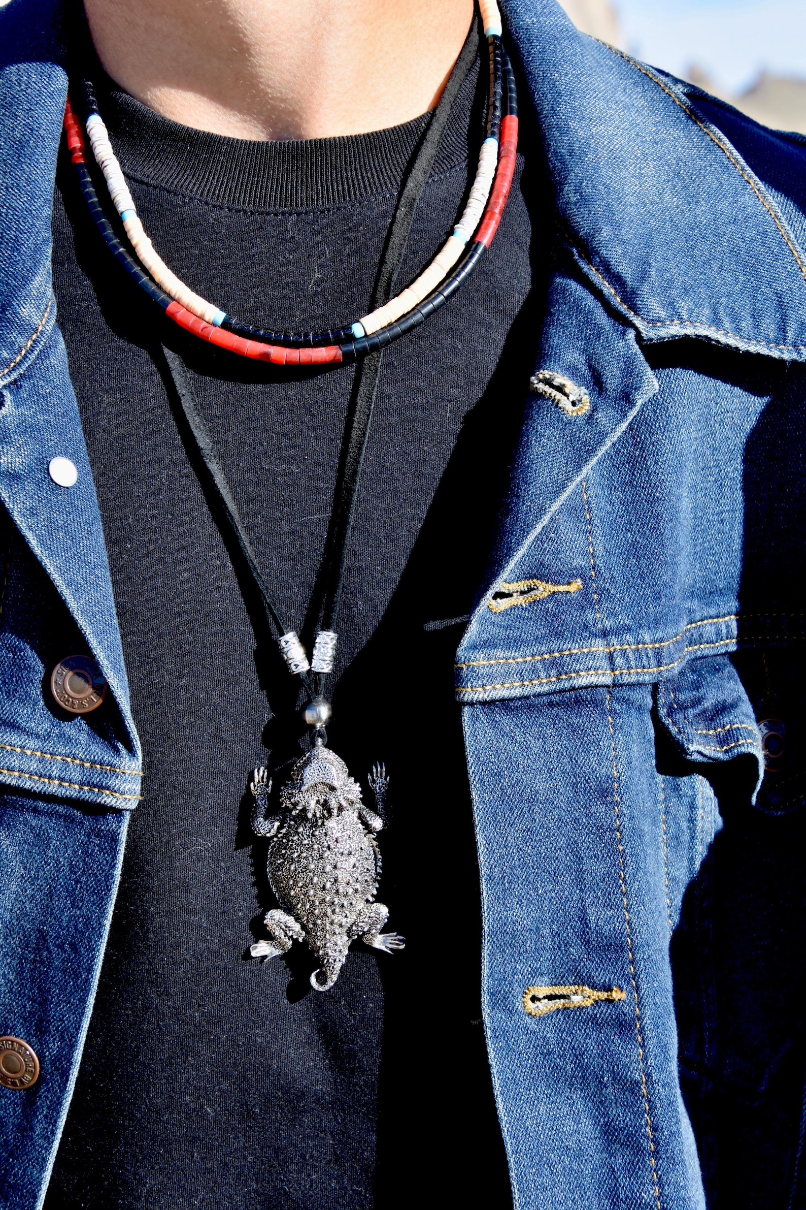 Cheii Adjustable Horned Toad Native American Necklace - Etsy