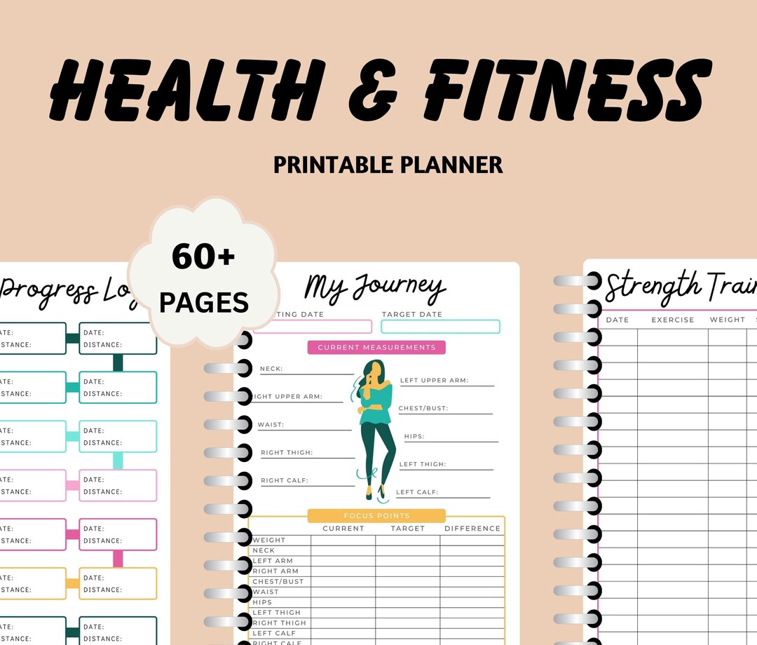 Digital Fitness and Health Planner for iPad With Goodnotes Notability ...