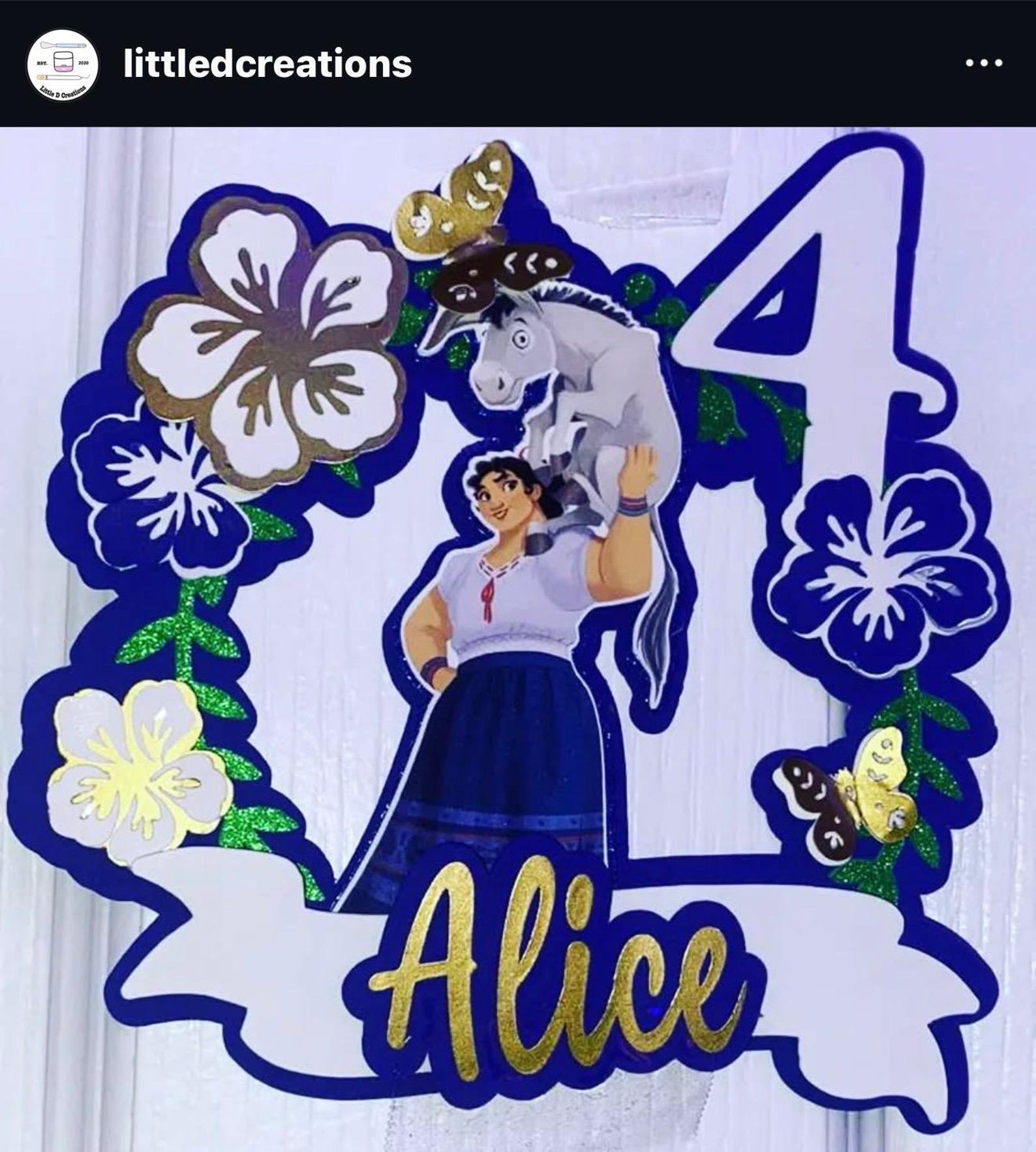 Tropical Princess Cake Topper | Personalized Island Birthday | Ocean ...
