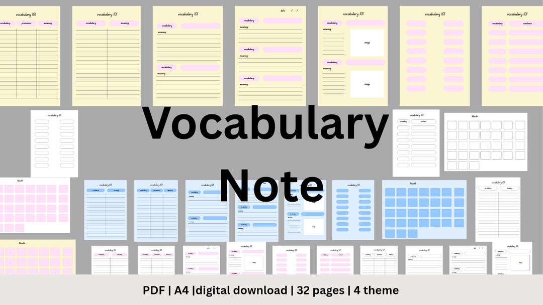 Vocabulary Note | Every Day and Every Type of Vocabulary Short Note ...
