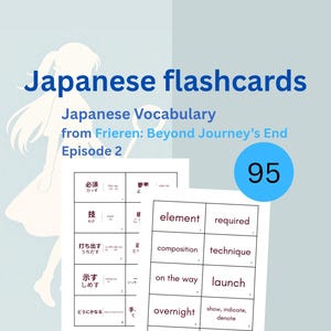 N3-N1 Anime Japanese Flashcards – Frieren: Beyond Journey's End Ep.2 ...