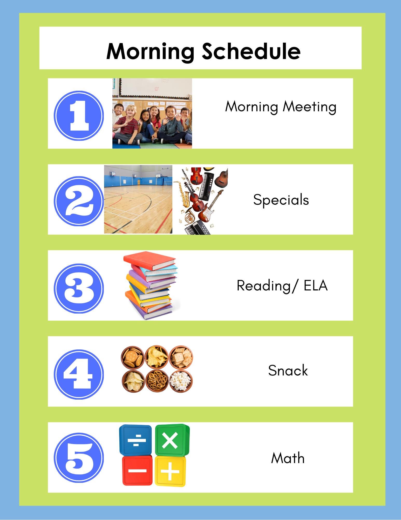 The Calm and Connected Toolkit Visual Routine Charts Emotional ...