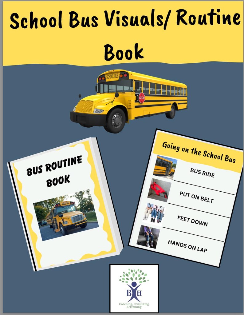 Going on the School Bus Visual Checklist & Routine Book | Back-to ...