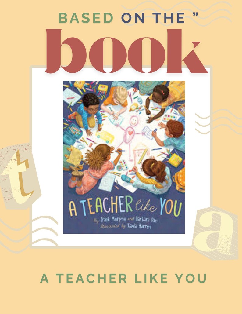 A Teacher Like You Student Gift Book for Teacher Appreciation (editable ...
