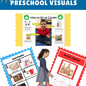 Preschool Visuals for Classroom | Real Photo Visual Supports for ...