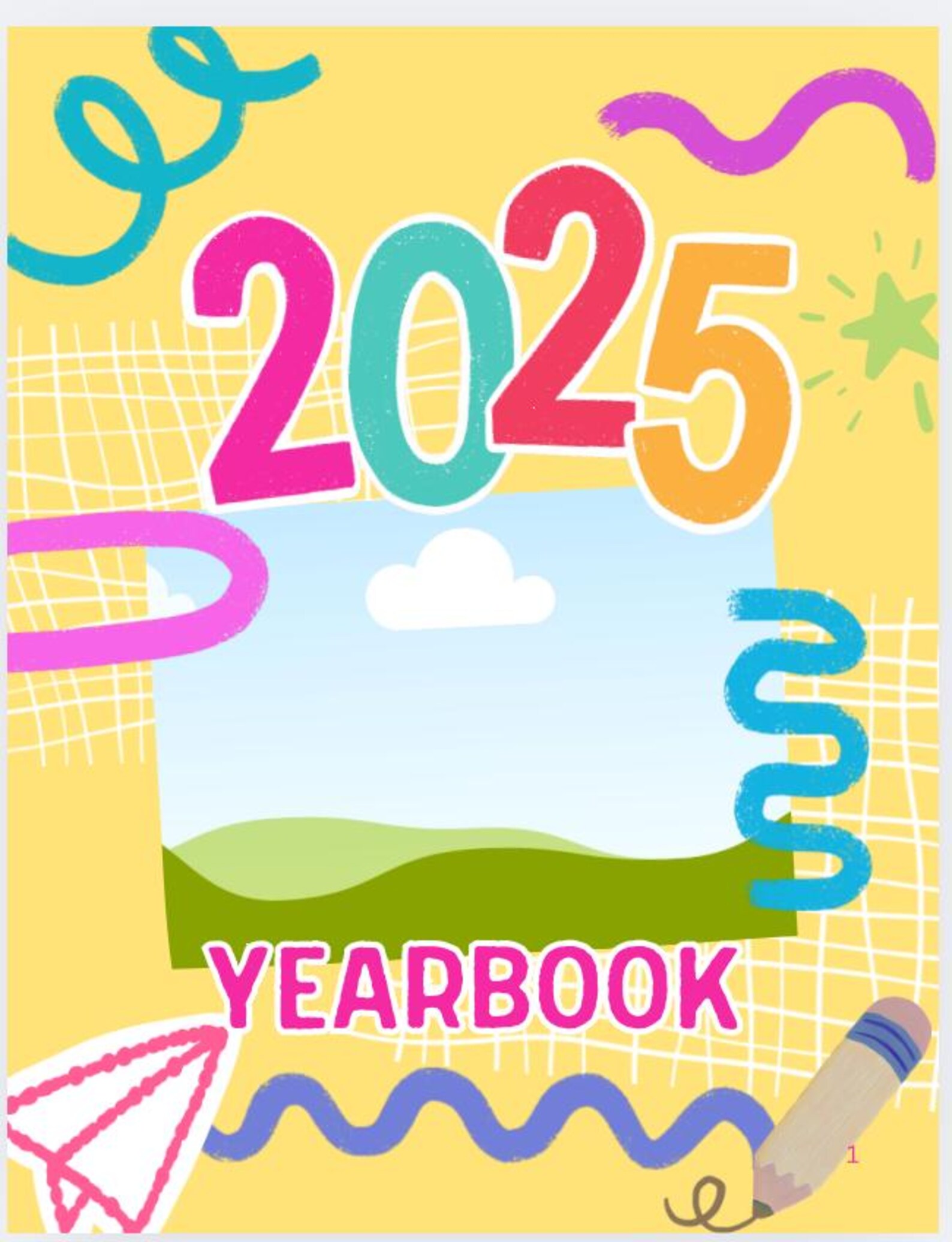 2025 Printable Yearbook Template for Kids | Editable Canva School ...