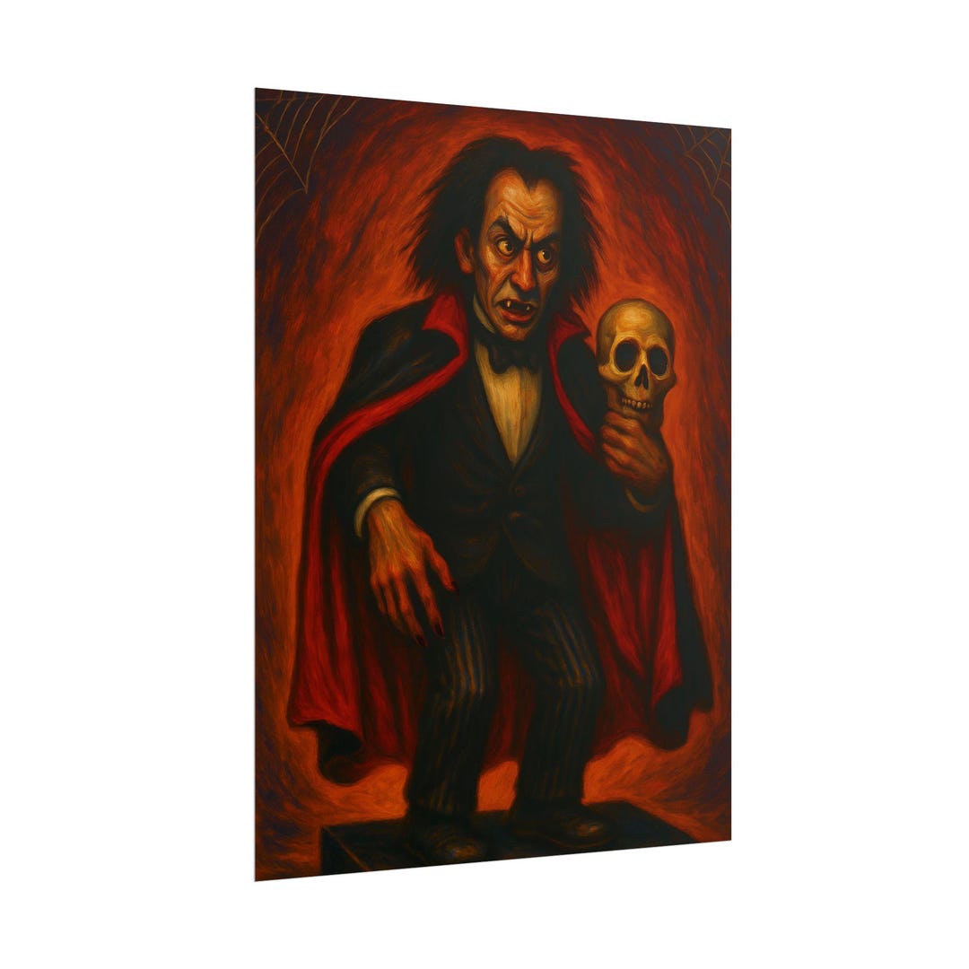 Vintage Vampire Poster | Basil Gogos Telco Halloween Motionette Art ...