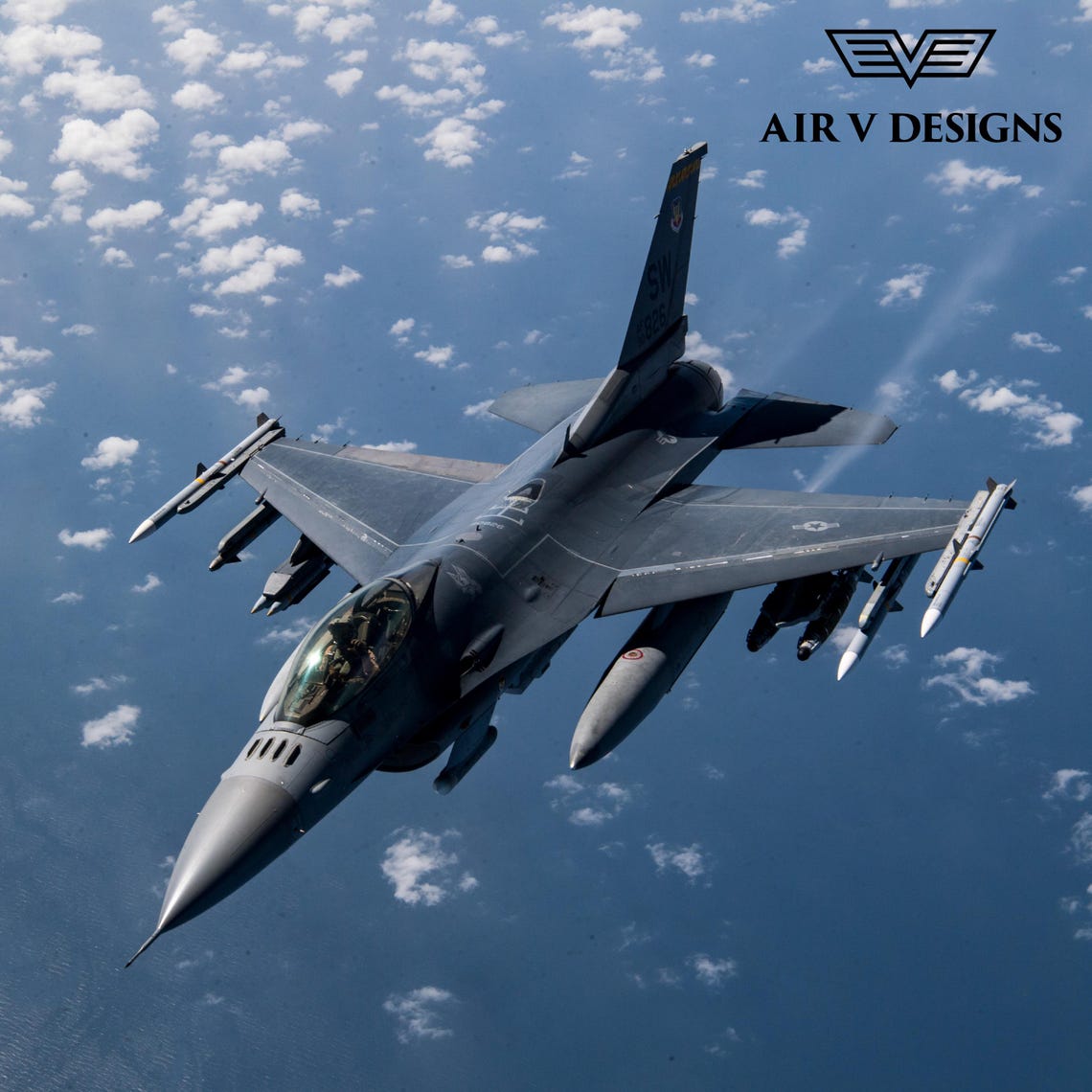 F-16 Air V Key-chain - Etsy