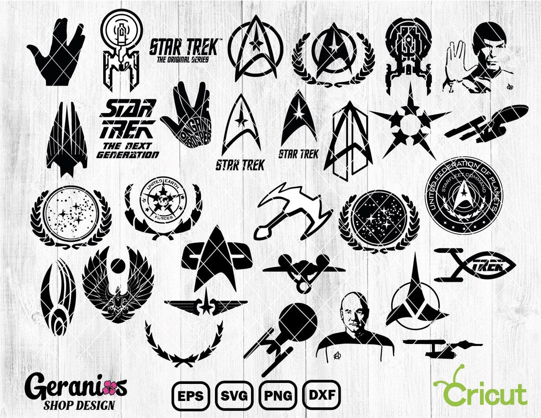 Star Trek Svg Star Trek Ships Svg Enterprise Vector USS Enterprise Cut ...
