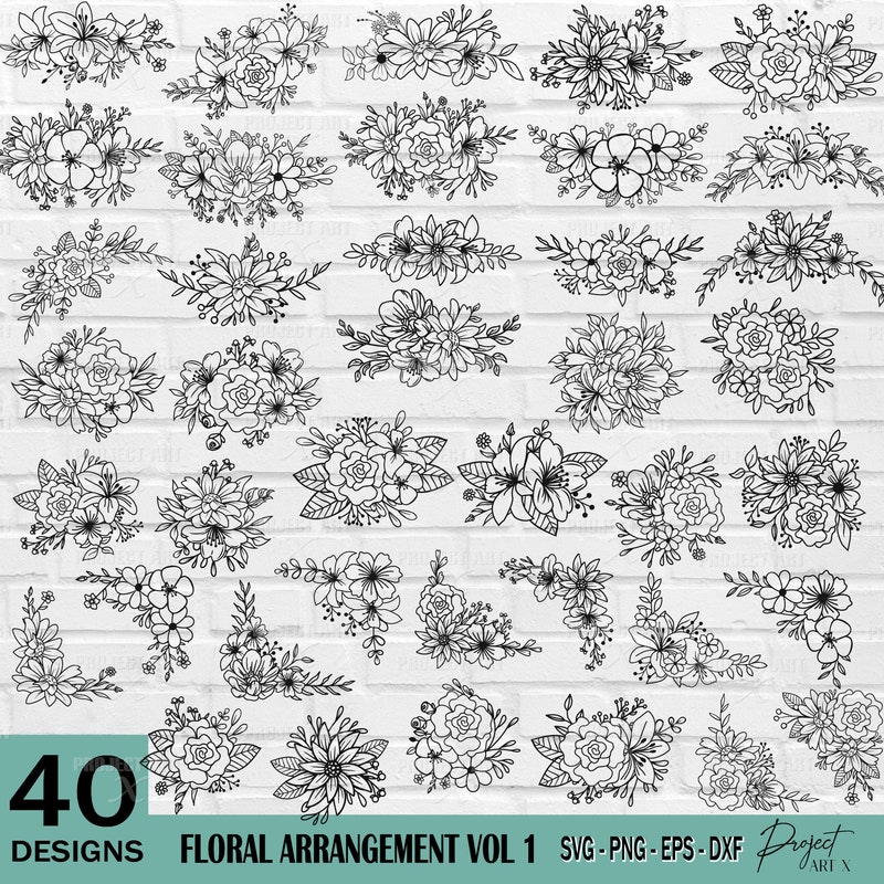 Floral Svg - Etsy